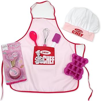 New We Can Cook pour enfant-Rose - 14 pièces-Coffret cadeau-Kit de ...