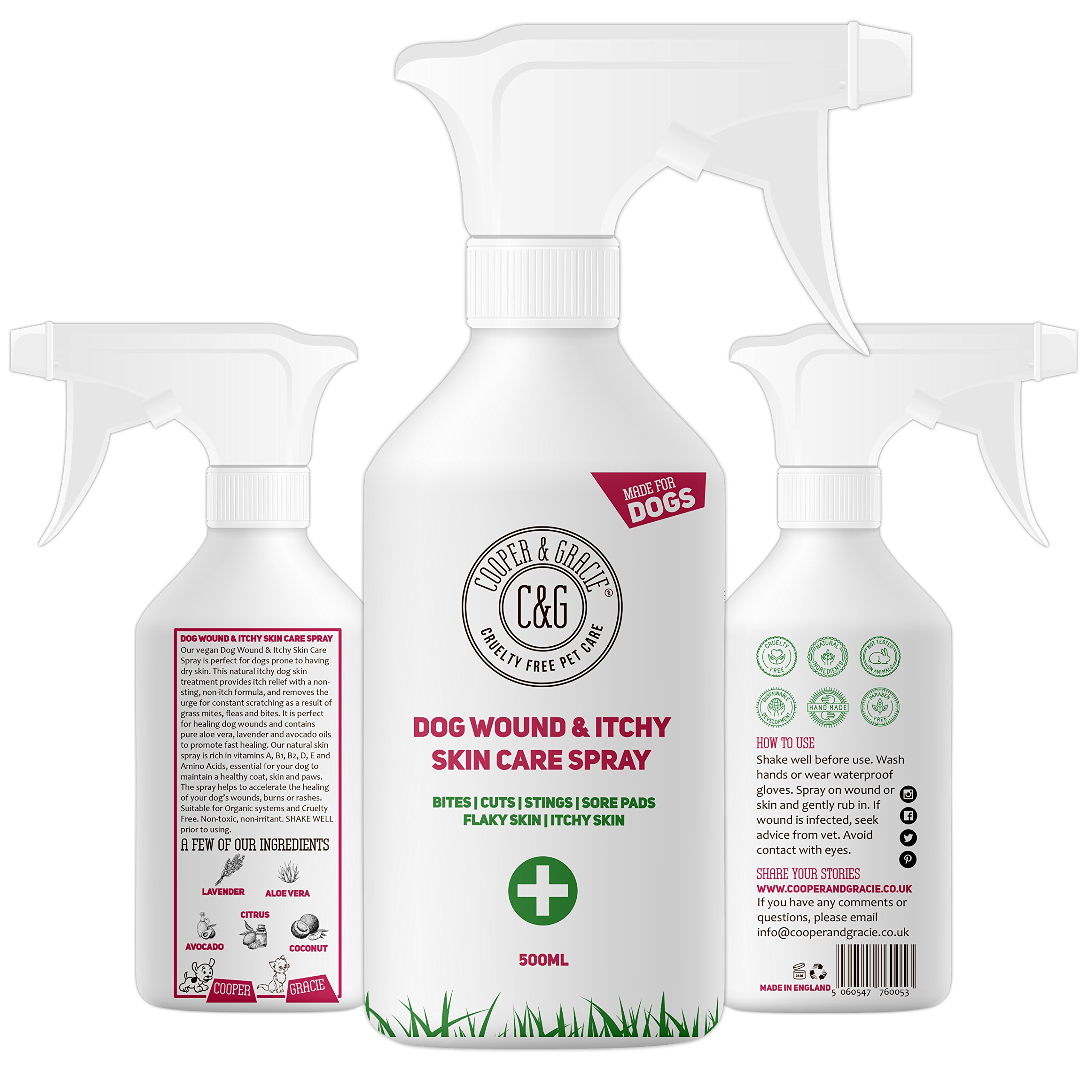 Cooper And Gracie C&G Cruelty free Pet Care Wound Spray For Stinky ...