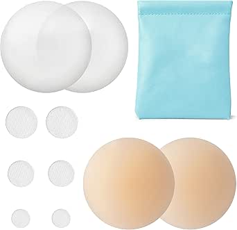 ILLURE® Nippelpads – Damen Nipple Cover [1 Paar] mit Brustwarzenschutz - Wiederverwendbare ...