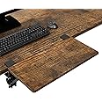 BONTEC Ergonomics Desk Extender Tray, 510mm x 240mm Table Mount Desk ...