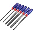 WORKPRO Wood Rasp Metal File Set 6-Piece, 200mm/8-inch Hand File, High ...