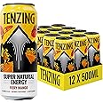 TENZING Super Natural Energy Drink, Fiery Mango, 160MG Caffeine ...
