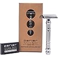 Parker 24C Three Piece Open Comb Double Edge Razor with Heavyweight ...