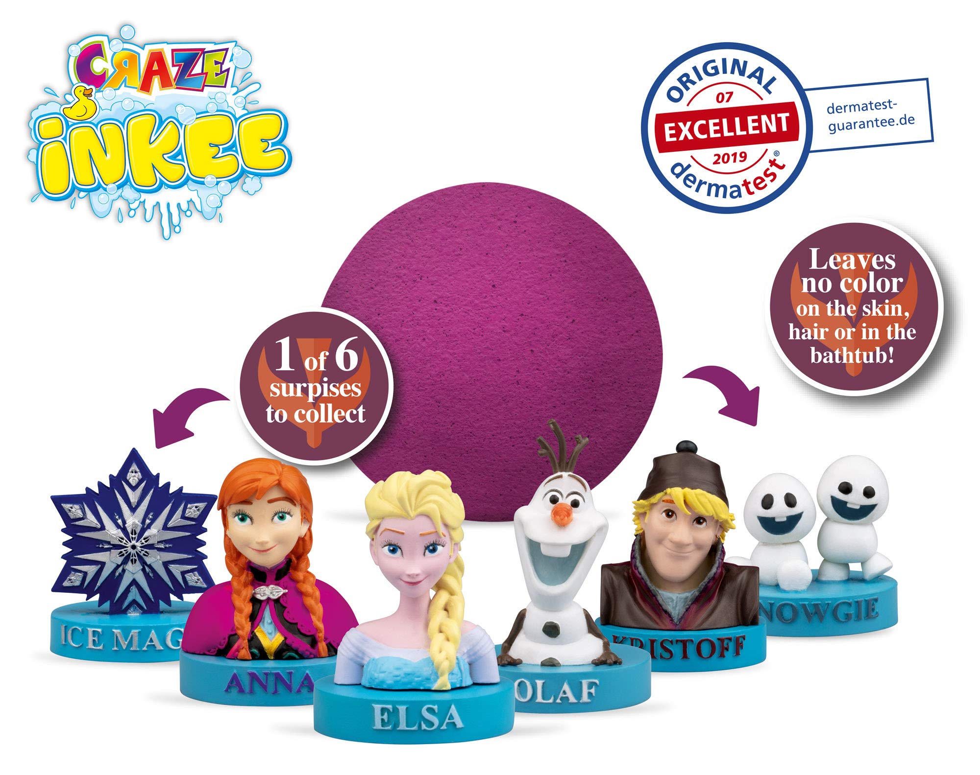 CRAZE Spaßbad INKEE Magische Duft Badekugel mit Überraschung bunt ...