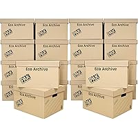 StorePAK Eco Archive 20 Pack / Storage Cardboard Boxes & Lids - Easy to ...