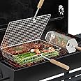 ivtivfu Nestendes Rollendes Grillkorb Set (Rechteck+Sechseckig ...
