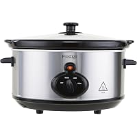 Prestige Mechanical Slow Cooker, 3.5 Litre, Silver, 3.5 Litre : Amazon ...