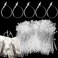 1000 Pcs Plastic Tag String Self-Locking Plastic Tag Fastener Plastic ...