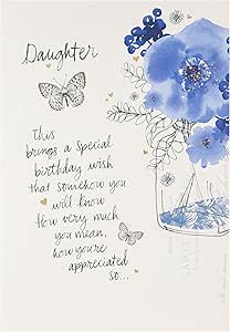 Hallmark Daughter Birthday Card 'You're Appreciated' - Medium: Amazon ...