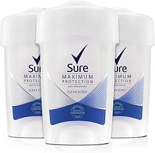 Sure Maximum Protection Clean Scent for Women, Strong Anti-Perspirant ...