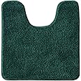MIULEE Absorbent WC Toilet Rug Non Slip U Shape Bath Mat with High ...