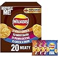 Walkers Meaty Variety Multipack Crisps Box 20x25g : Amazon.co.uk: Grocery