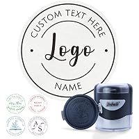 Custom Face Photo Stamp Self Inking Personalised Portrait Text Stamper ...