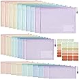 Havnidy Plastic Wallets Set, 30 PCS Zip Pouches, A4+A5+A6 Size Zip Lock ...