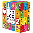 First 100 Board Book Box Set (3 Books): First 100 Words / Numbers ...