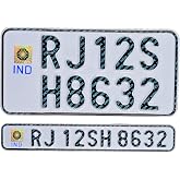 Moto Utility Green Aluminum Number Plate for Electric Scooters | IND ...