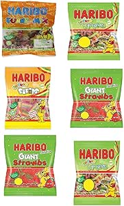 Haribo Sweets (6 X Assorted Bags) Suitable for Vegetarian - 734g Total ...