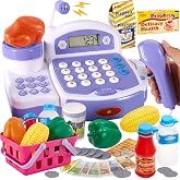 BUYGER Kids Shopping Toy Till for Kids, Childs Play Till with Scanner ...