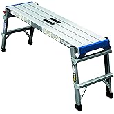 Werner 79023 Adjustable Pro Work Platform Work & Access, Silver, One ...