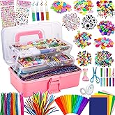 2500Pcs+ Kids Craft Kits - All-in-one D.I.Y. Arts and Crafts Supplies ...