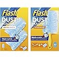 Flash Duster Dust Magnet Starter Kit, 1 Handle + 14 Refills, Trap And ...