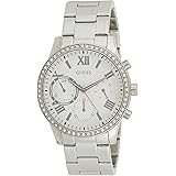 Guess Damen Analog Quarz Uhr mit Edelstahl Armband W0729L2 : Amazon.de ...