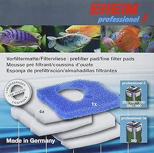 Eheim Set 1x Filtermatte und 4 x Filtervlies für Filter 2071, 2073 und ...