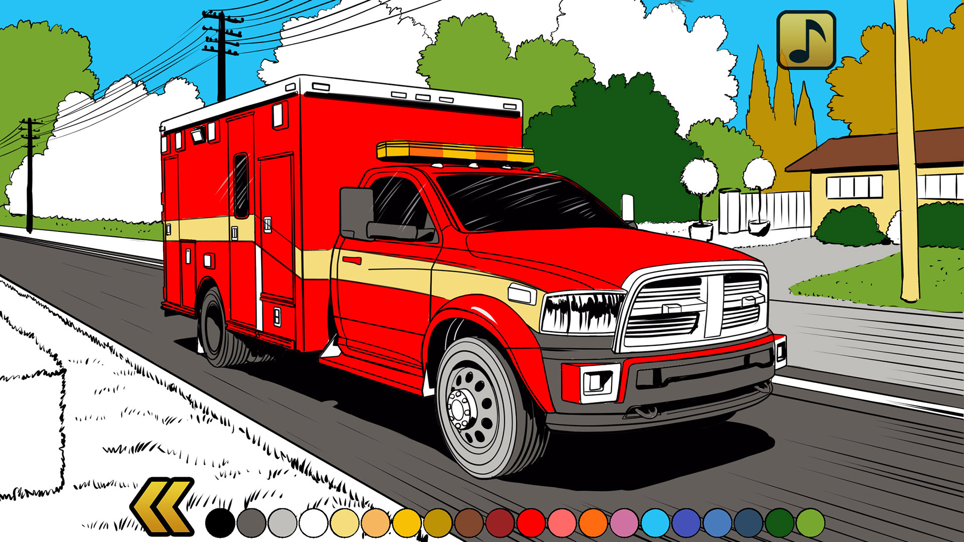 Kids Vehicles: Emergency - Police, Fire & Rescue + puzzle and coloring ...