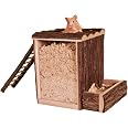Trixie Large Wooden Digging Tower for Pet Hamster, 25 × 24 × 20 cm ...