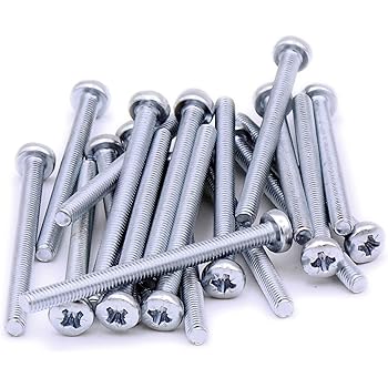 Bag of 50 Machine Screws. M4 thread x 50mm long. BZP: Amazon.co.uk: DIY ...