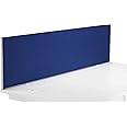 Office Hippo Upholstered Desktop Office Screen, Royal Blue, 1600 x 3 x ...