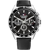 Tommy Hilfiger Men's Black Dial Silicone Band Watch - 1791195: Buy ...