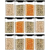 Buy KWER 1100ml Air tight Containers Set For Food Storage Kitchen ...