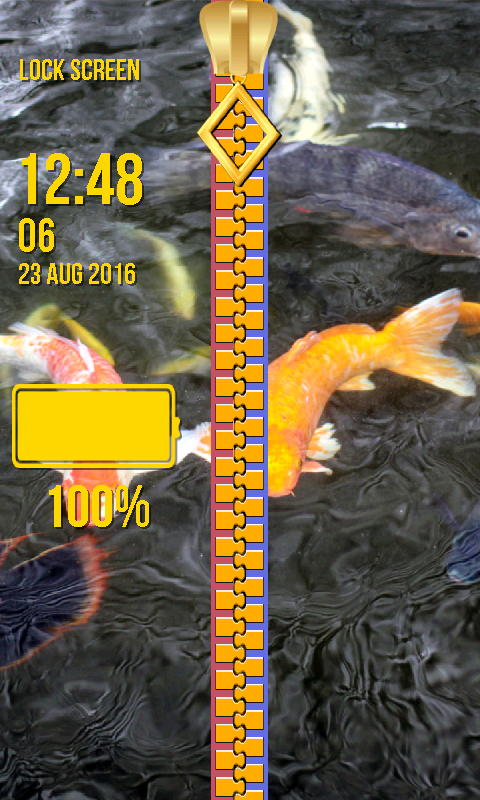 Zipper Lock Screen - Koi Fish: Amazon.co.uk: Appstore for Android