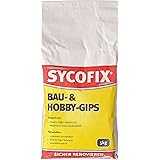 SYCOFIX Bau- und Hobby-Gips, 1,5kg zum Einsetzen von Dübeln, Füllen von ...