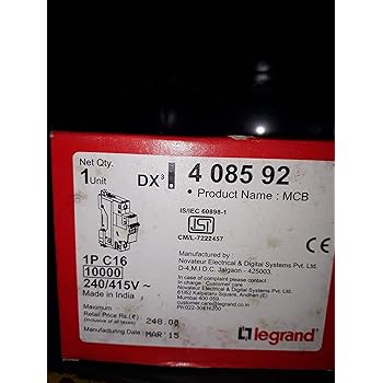 Legrand DX 3 63-Amp 4-Pole MCB Isolator 406520: Amazon.in: Home Improvement