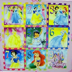 Disney Princess Soft Foam Hopscotch Floor Play Mat EVA Interlocking ...