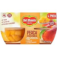 Del Monte Peach Chunks in Juice Fruit Pot 12 x 113g : Amazon.co.uk: Grocery
