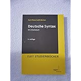 Deutsche Syntax: Ein Arbeitsbuch (Narr Studienbücher) : Pittner, Karin ...