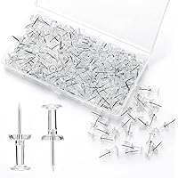 60 Pièces Punaise Transparente, 16 mm Punaise Plate Murale Punaises ...