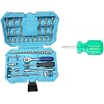 Taparia SA46 Steel Socket Set (Blue, 46-Pieces) & Taparia 974 Steel Two ...