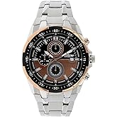 Titan Octane Quartz Chronograph White Dial Stainless Steel Strap Watch ...