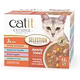 Catit Cuisine Chicken Stew, Grain Free Wet Cat Food in Broth, Tender ...