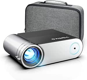 Vamvo Projector, Mini Portable Projector 1080p Full HD 5500 Lux with ...