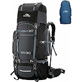 TRAWOC PEAKPRO 75 Liter Travel Backpack for Hiking Trekking Bag Camping ...