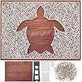 WEBEEDY DIY Turtle String Art Kit for Beginner Silhouette String Art Pattern DIY Wood Sign Craft ...