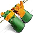 DIY Doctor - Unisex Leather Heavy Duty Gardening Gloves for Men or Garden Gloves for Women ...