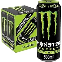Monster Energy Green Zero 4 x 500ml : Amazon.co.uk: Grocery
