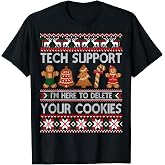 Funny Christmas Tech Support Shirt Computer Programmer Gift Sweatshirt ...