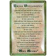 Tin Sign 20 x 30 cm Domed Irish Philosophy There Is Nothing Decorative ...